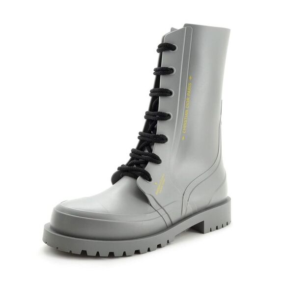 Dior | Shoes | Christian Dior Womens Diorcamp Combat Rain Boots Rubber ...